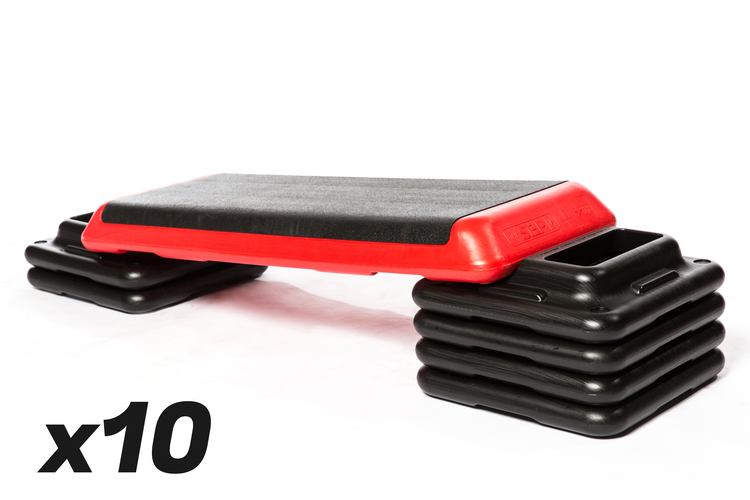 ORIGINAL STEP / UNIVERSAL - 10-PACK (RED/BLACK) | Step Fitness