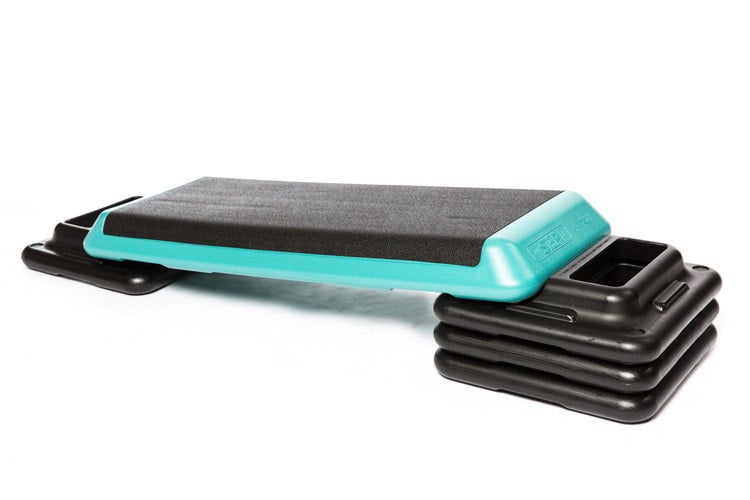 THE ORIGINAL STEP / 4 UNIVERSAL RISERS - TEAL | Step Fitness